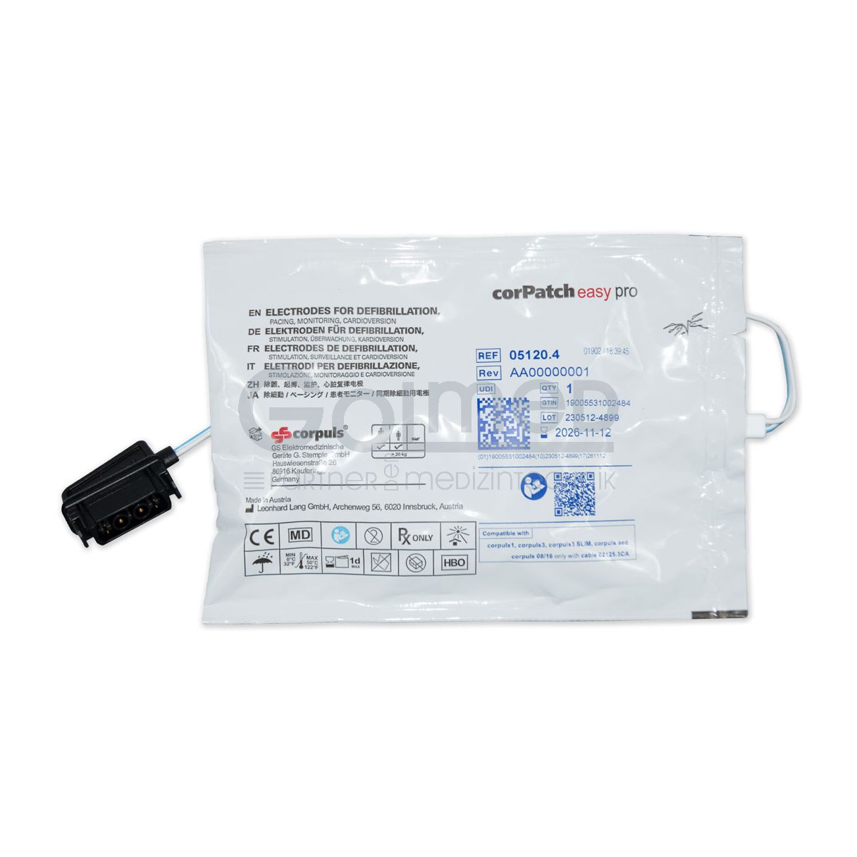 corpuls C3 corPatch easy PRO preconnected | GOLMED